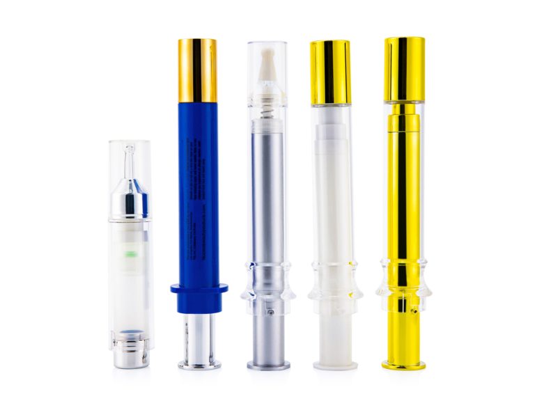 Cosmetic Syringe Tube Eye Cream Serum Pump Airless Bottle Syringe ...