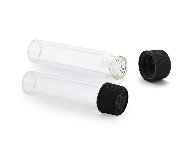 Custom Child Resistant Glass Pre Roll Joint Tube with Lid - Jarsking