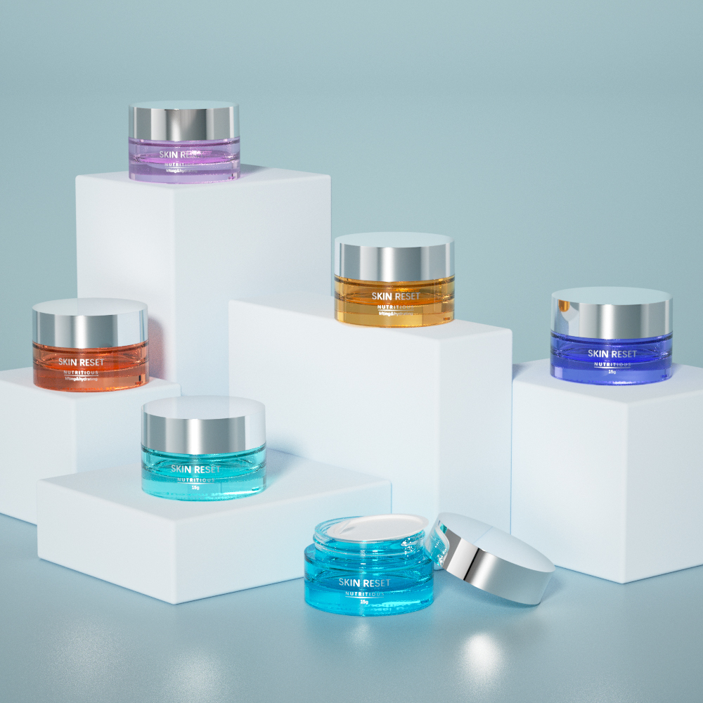 Face Cream Jar Packaging with Electroplated Lid - Jarsking
