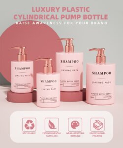 Refillable Shower Gel Pump Bottles of Body Wash 250ml 500ml