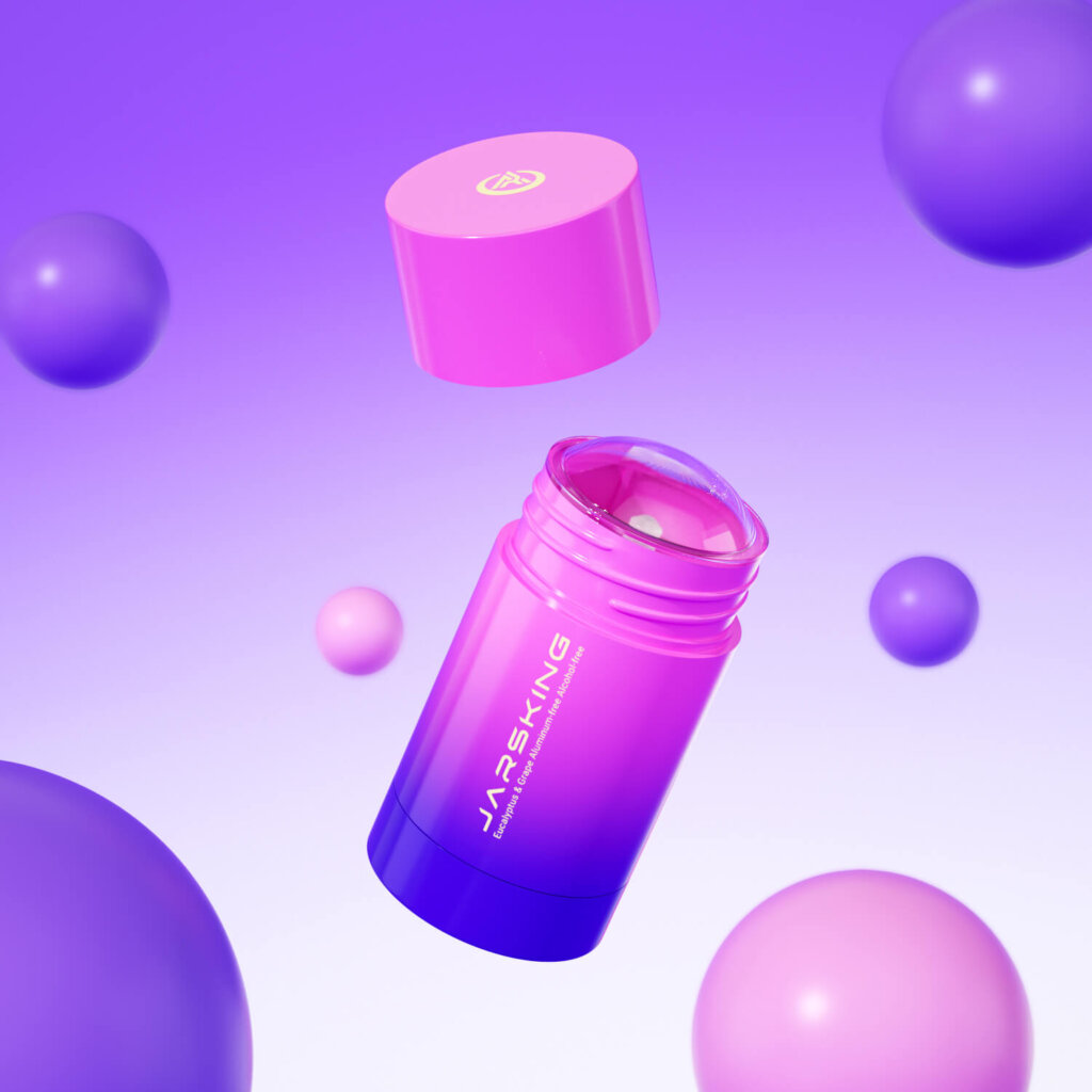 Custom empty round plastic 40ml twist up filled deodorant stick bottle ...