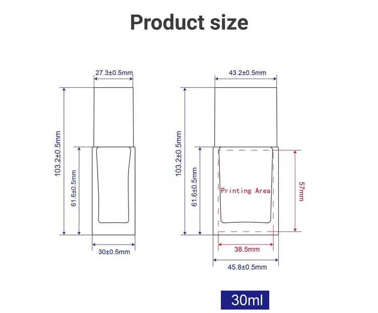 Square Foundation Bottle with Customizable Design and Premium ...